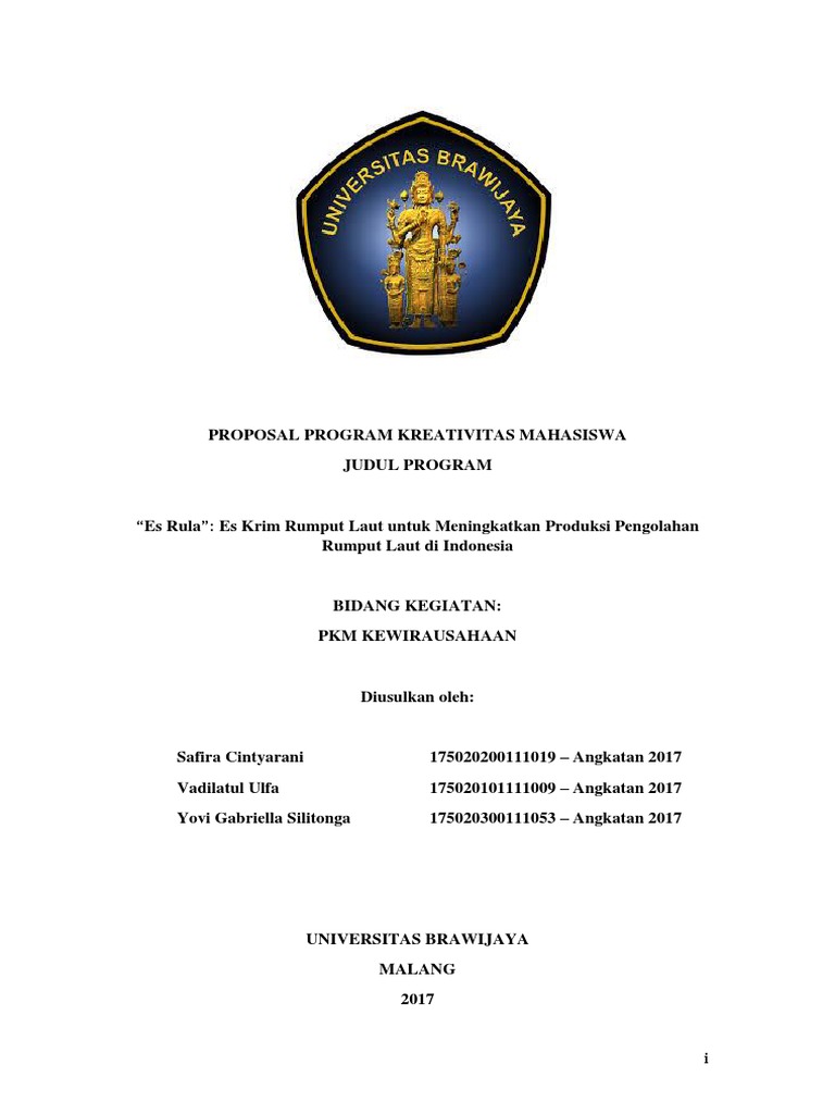 Es Krim Rumput Laut untuk Ekspor | PDF