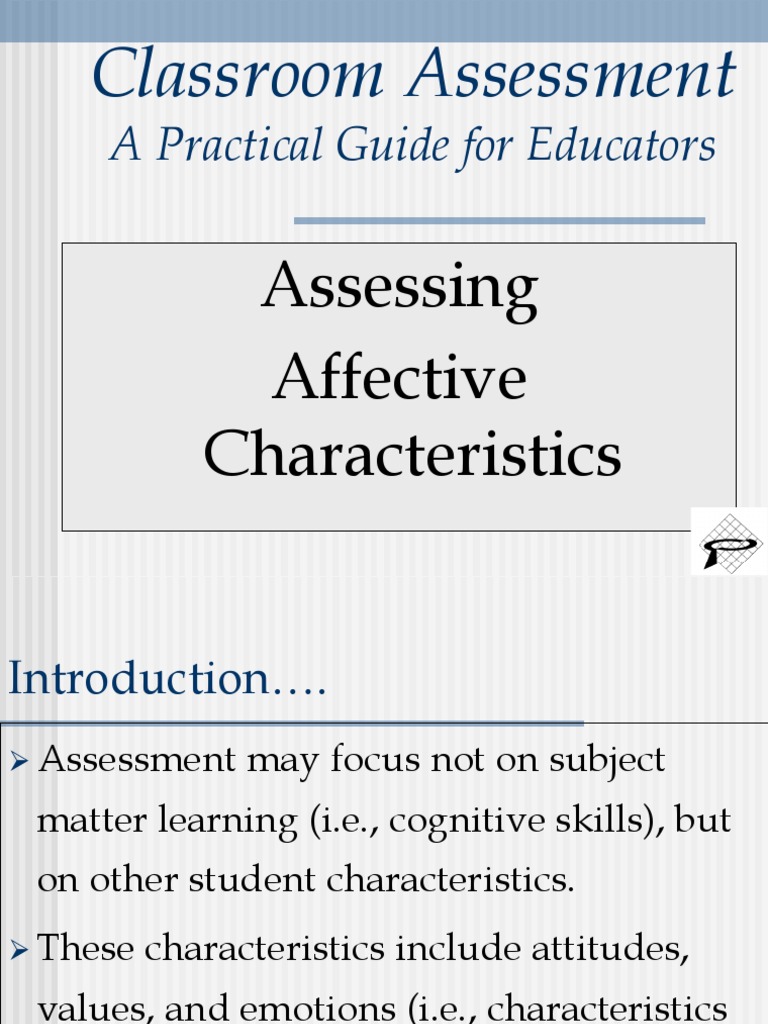 Affective Domain Assessment - 1 | PDF | Affect (Psychology) | Self ...