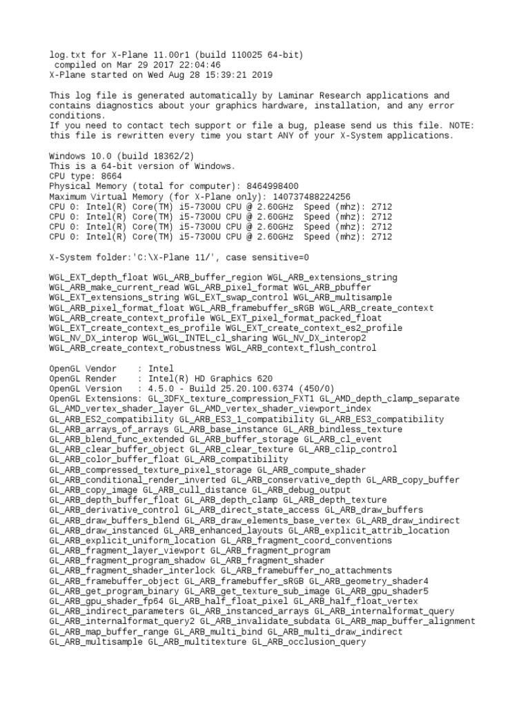 XP11 Log | PDF | Computer Architecture | Areas Of Computer Science