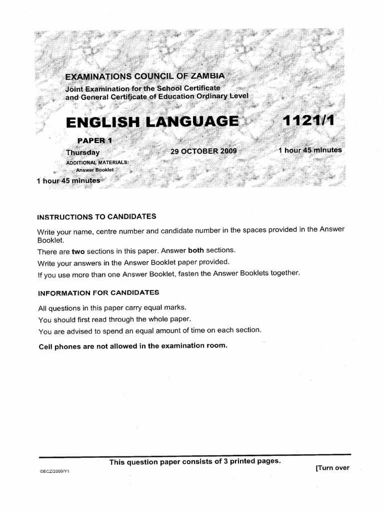 English Paper | PDF