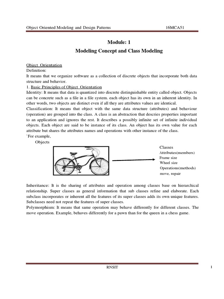 Oomd Notes Soft Pdf Pdf Class Computer Programming Inheritance Object Oriented Programming 2571