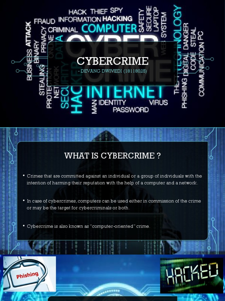 Presentation On CyberCrime | PDF