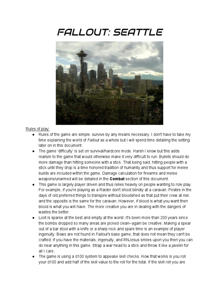 Fallout Seattle | PDF | Firearms | Shotgun