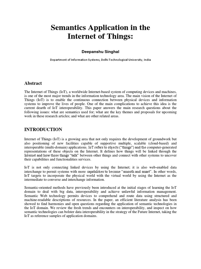 Review Paper - Deepanshu Singhal - Edited | PDF | Interoperability ...