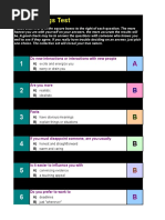 MBTI Scoring Sheet | PDF | Evaluation Methods | Psychological Concepts