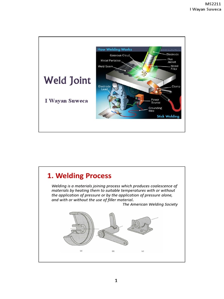 Weld Joint: 1. Welding Process | PDF | Soldering | Welding