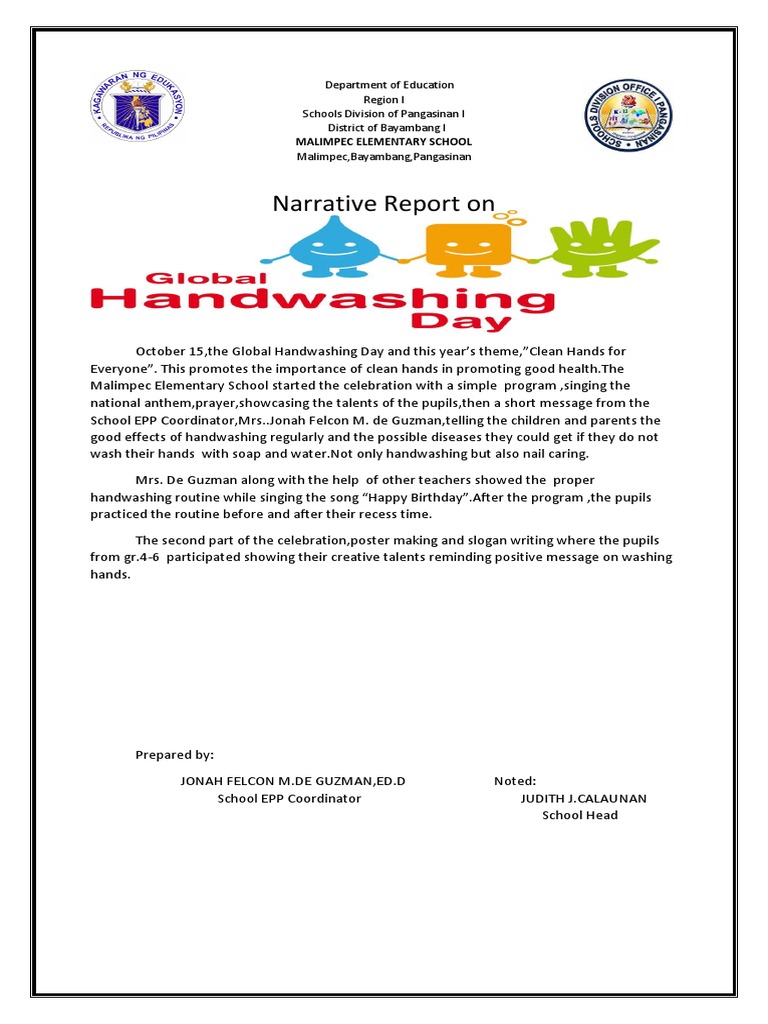 2019 Narrative Global Handwashing | PDF