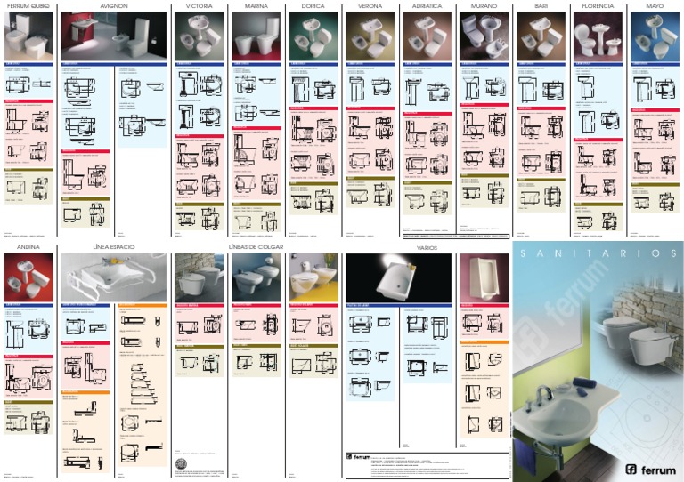 Catálogo Ferrum: Inodoros y Lavatorios | PDF