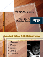 5 Steps of The Writing Process Chart | PDF | Written Communication ...