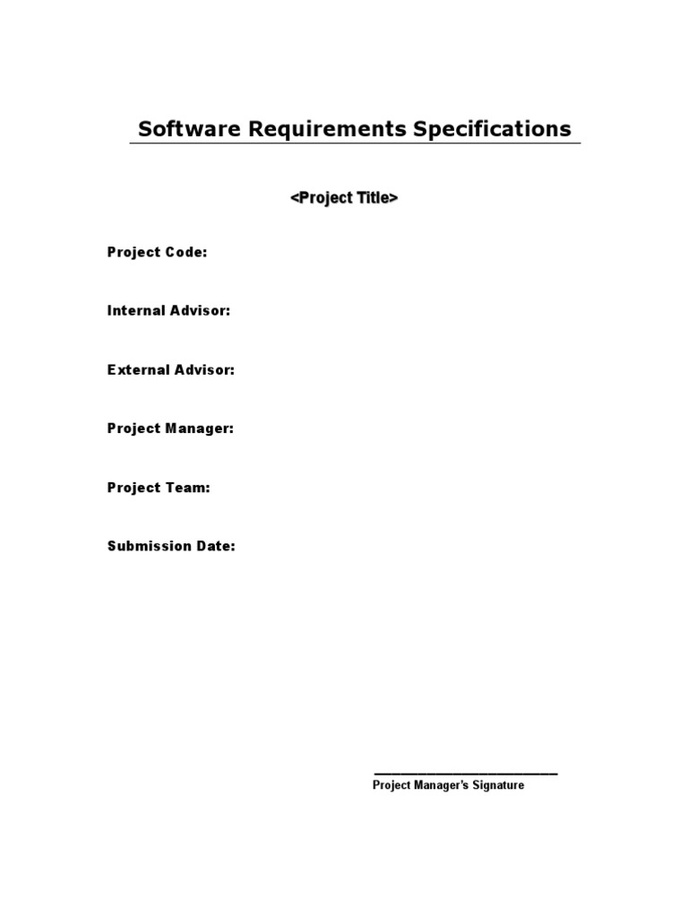 Software Requirements Specifications | PDF | Component Based Software Engineering | System