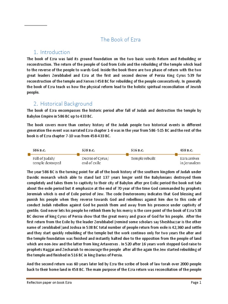 Book Of Ezra Pdf Ezra Babylonian Captivity