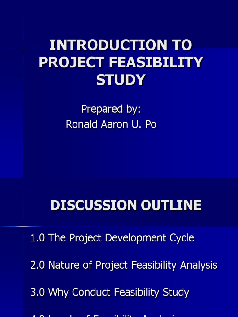 Introduction to Project Feasibility Study | PDF | Feasibility Study ...