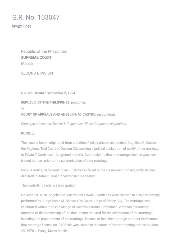 G.R. No. 103047: Republic of The Philippines Supreme Court Manila ...