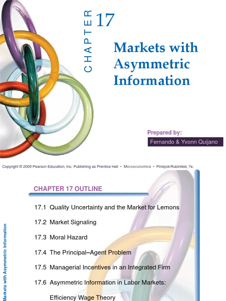 Markets With Asymmetric Information: Prepared by | PDF | Market ...