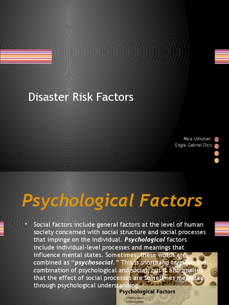 Disaster Risk Factors | PDF | Vulnerability | Poverty