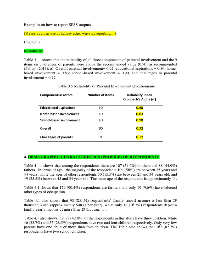 Reliability:: Components/Factors Number of Items Reliability Index ...
