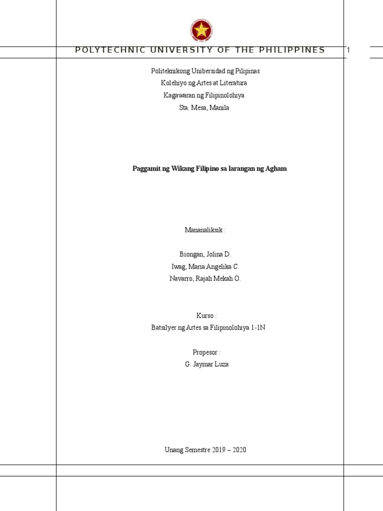 Agham Word | PDF