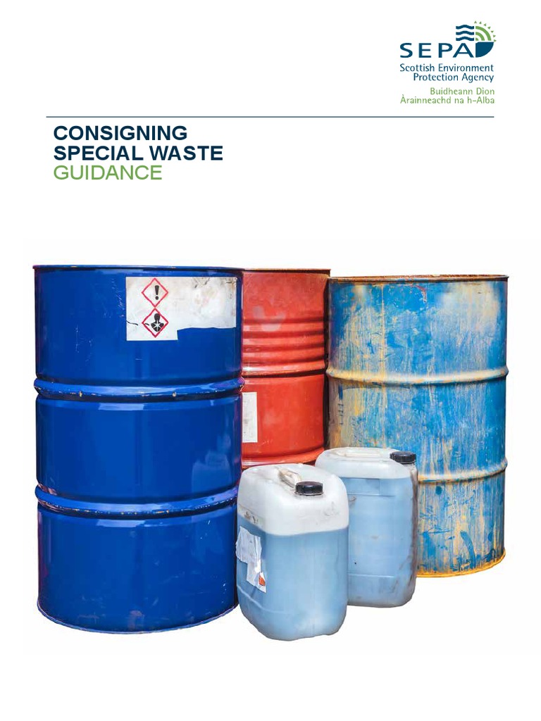 Special Waste Consignment Guidance Scotland | PDF | Nature | Business