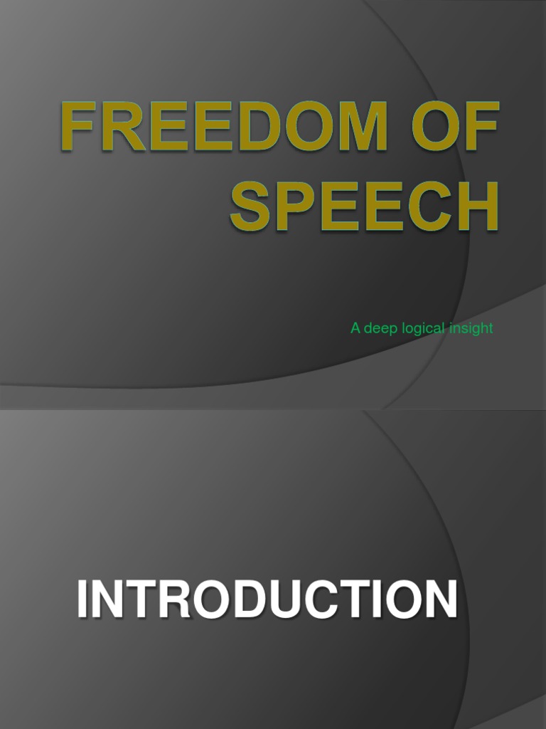 Final Freedom of Speech | PDF | Freedom Of Speech | Human Rights