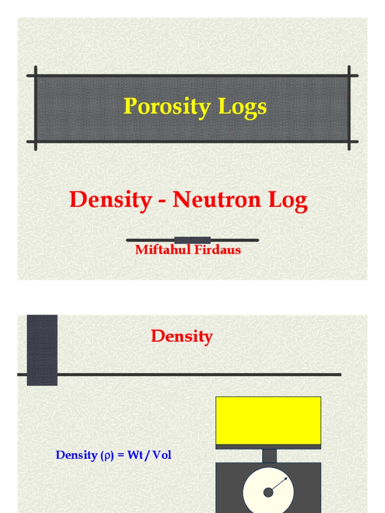 4 Density-Neutron Logs | PDF | Porosity | Hydrogen
