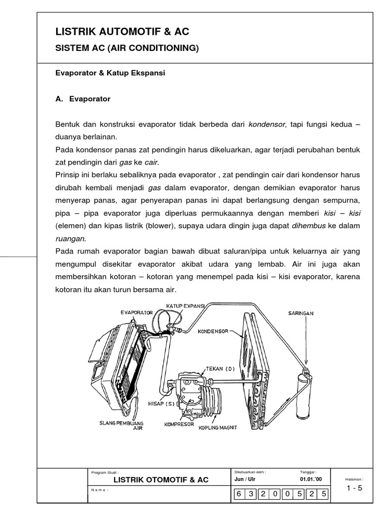 Evaporator Dan Katup Ekspansi | PDF | Griya & Taman | Sains & Matematika