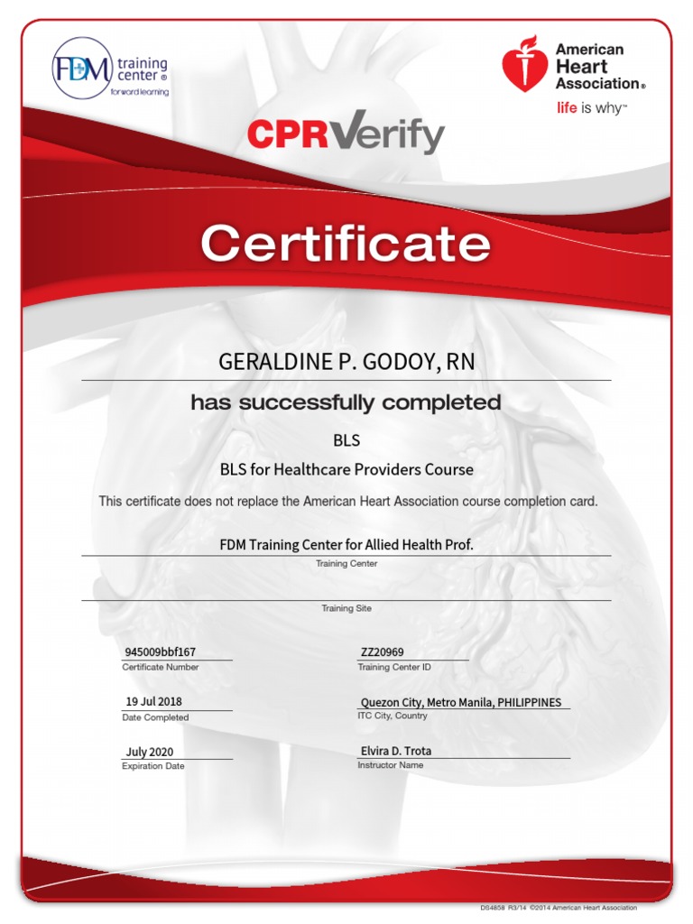 BLS Certificate | PDF