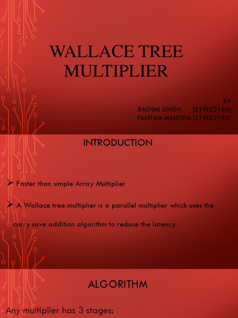Wallace Tree Multiplier Overview | PDF | Applied Mathematics ...