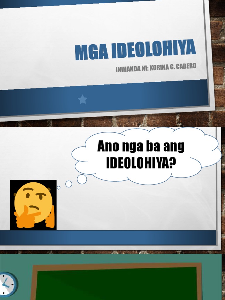 Mga IDEolohiya | PDF