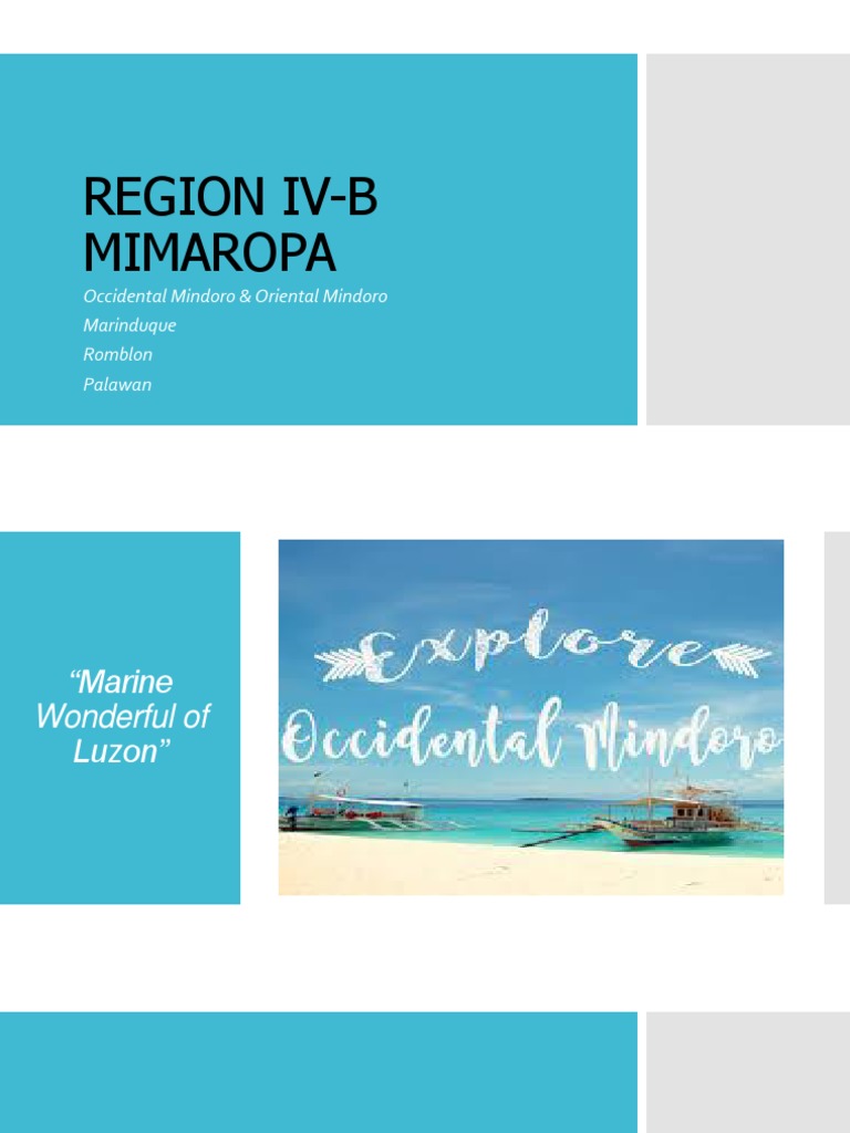 Explore MIMAROPA: Destinations & Festivals | PDF