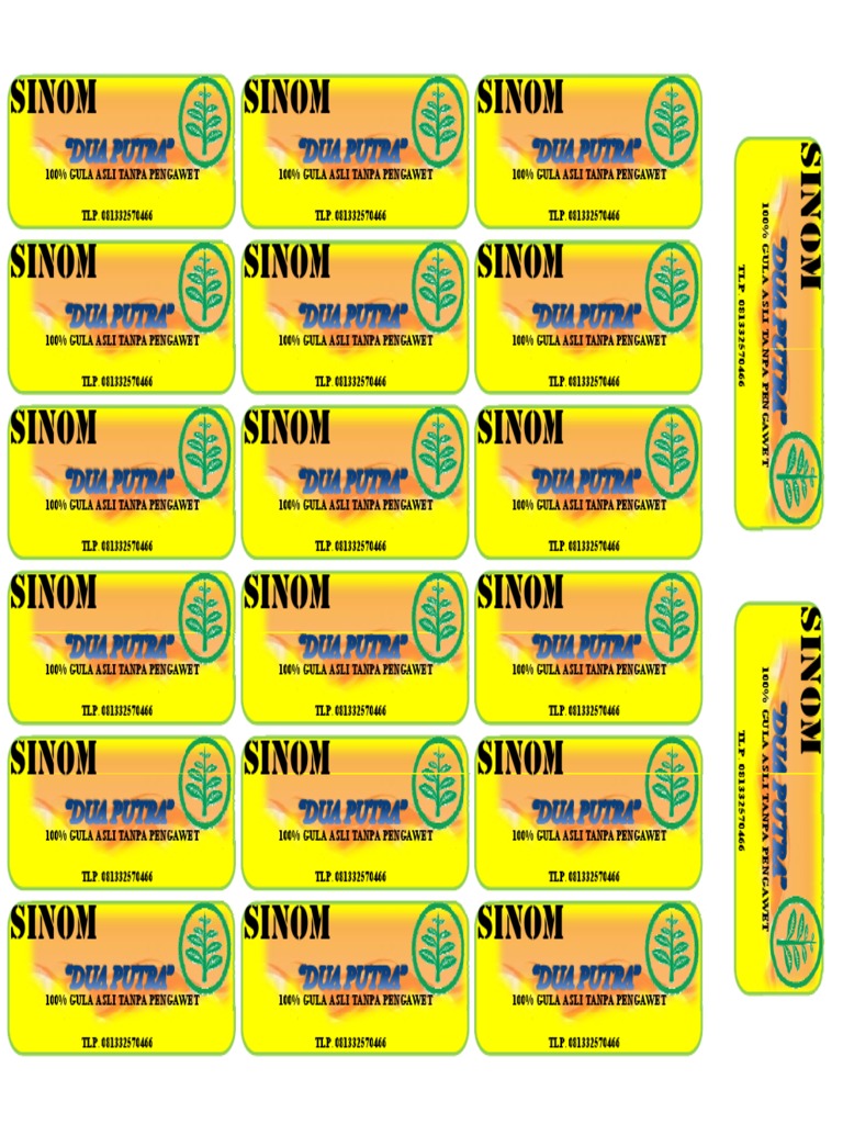 Stiker Sinom | PDF