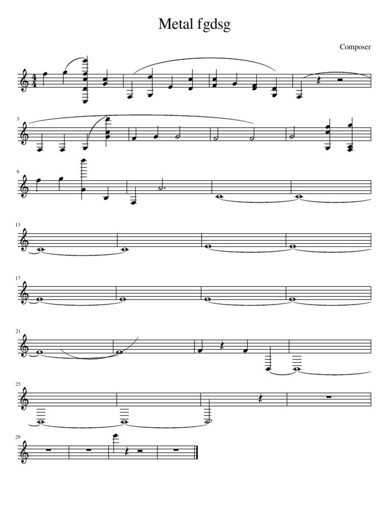 Metal FGDSG: Composer | PDF