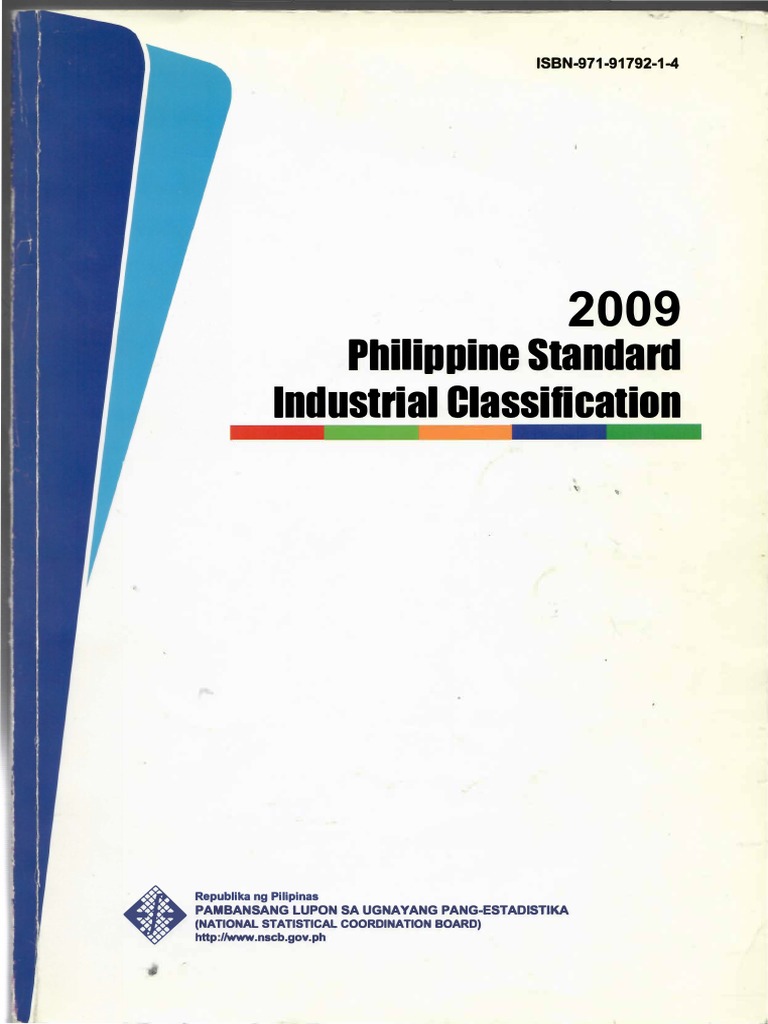 Philippine Standard Industrial Classification | PDF