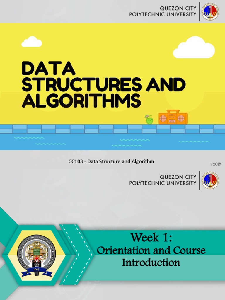 WEEK 1 Orientation and Course Introduction | PDF | Algorithms | Data ...