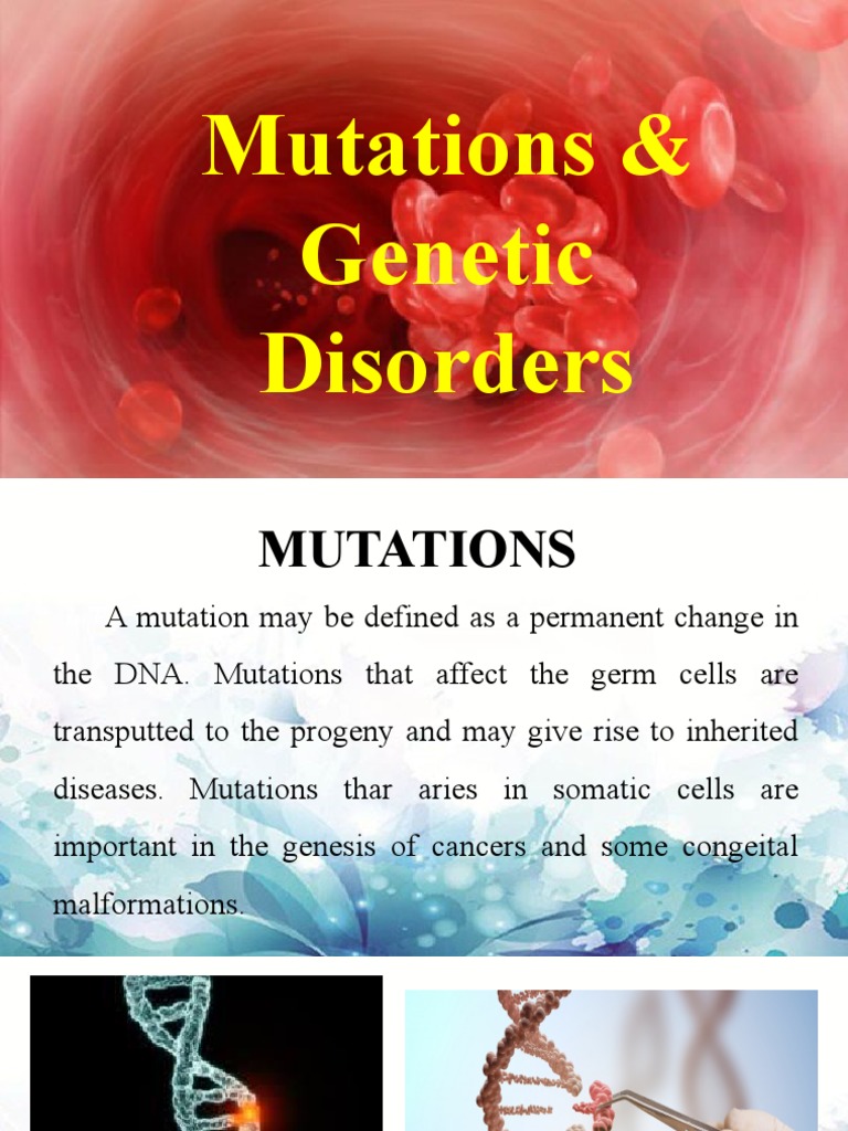 Mutations Genetic Disorders 22 | PDF | Mutation | Genetic Disorder