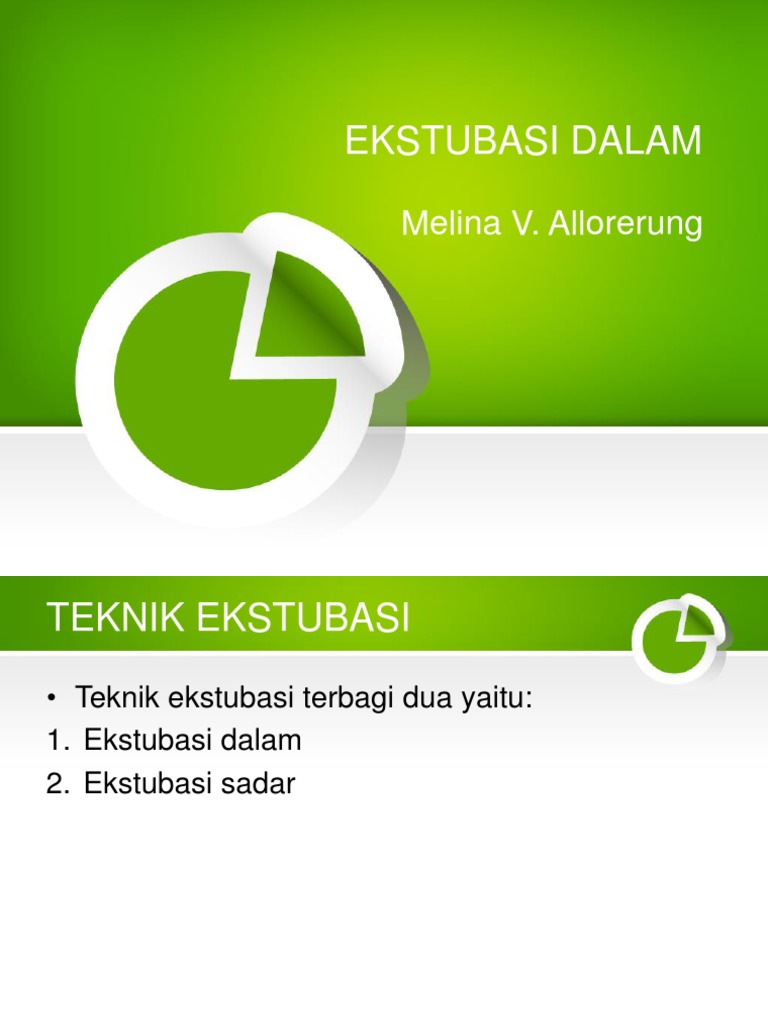 Ekstubasi Dalam | PDF | Pengembangan Diri | Kesehatan Holistik