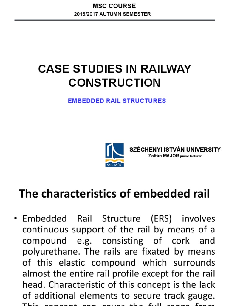 MSC Embedded Rail Structures | PDF | Track (Rail Transport ...