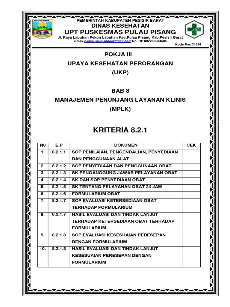 Manajemen Layanan Klinis Puskesmas | PDF