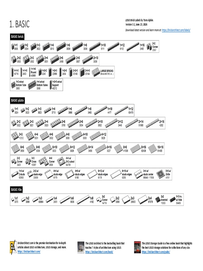 Lego Brick Labels-Contact Sheet | PDF | Lego | Product Introductions