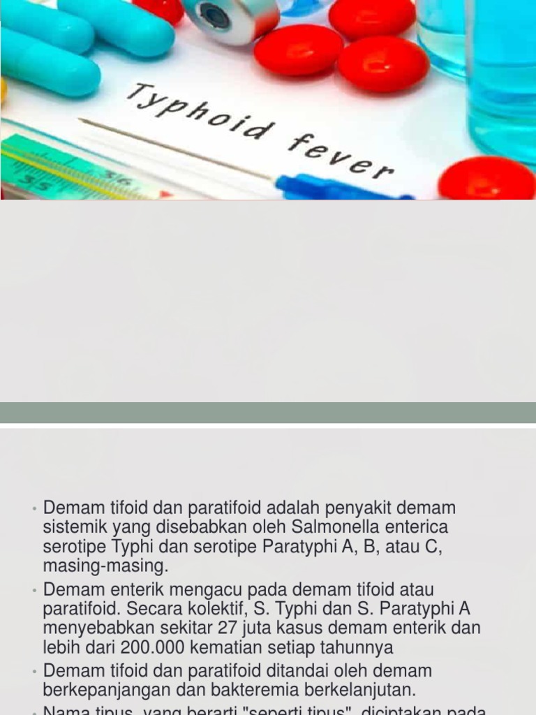 Demam Tifoid Dan Paratifoid (Enterik) | PDF | Sains & Matematika