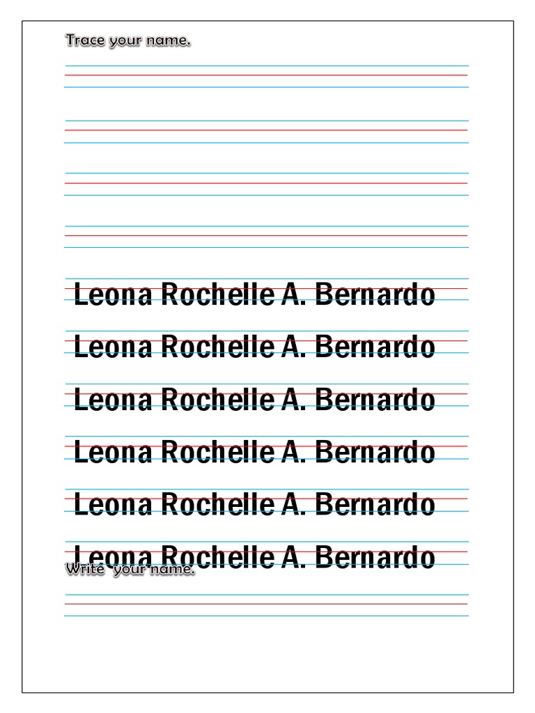 Tracing Blue Red Blue & Dots | PDF