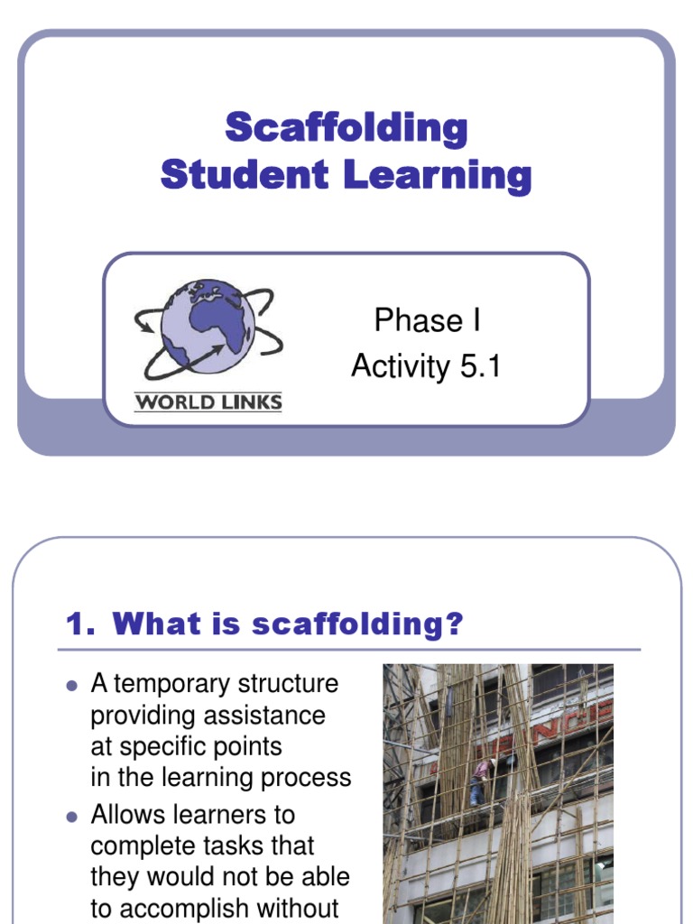 P1 SP 5.1 Scaffolding Student Learning | PDF | Information | Applied ...