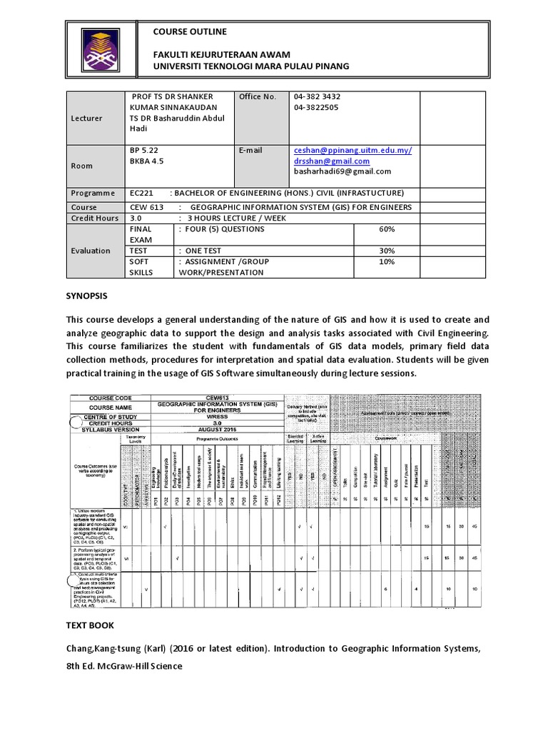 Lesson Plan Sep 2019-Jan 2020 | PDF | Geographic Information System ...
