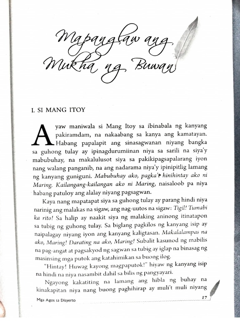 Mapanglaw Ang Mukha NG Buwan | PDF