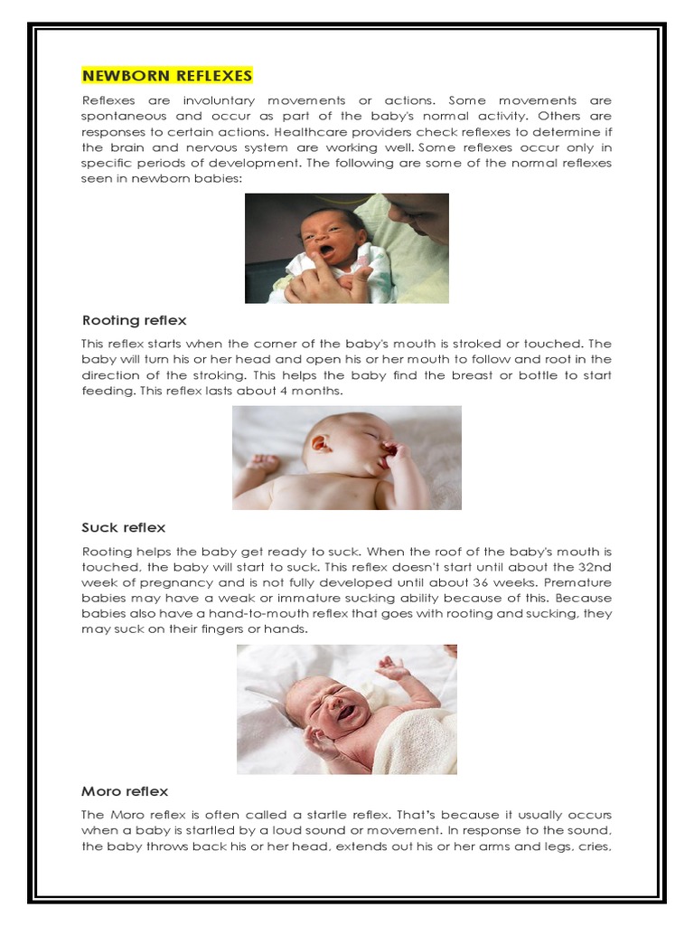 Neonatal Reflexes