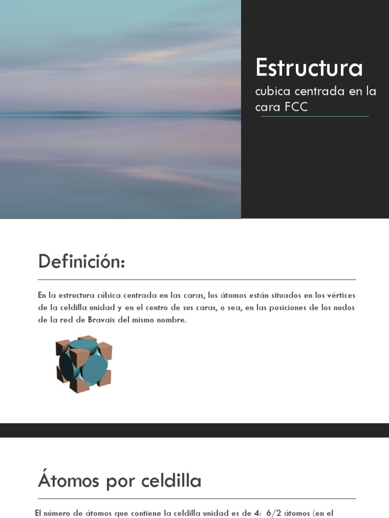 Estructura FCC | PDF | Ciencia y matemáticas | Tecnología