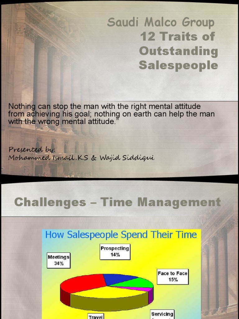 12 Traits For Salesmen | PDF | Sales | Human Nature