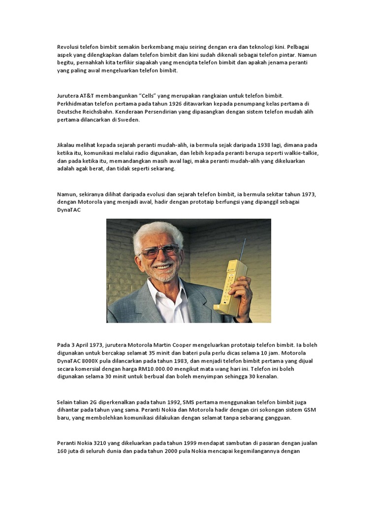 Revolusi Telefon Bimbit | PDF