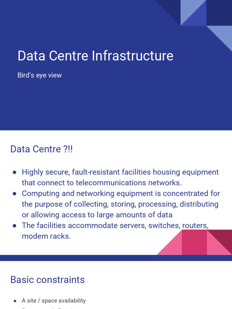 Data Centre Infrastructure | PDF