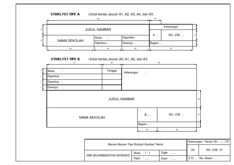 Stuklis dan Jobsheet Gambar Teknik | PDF