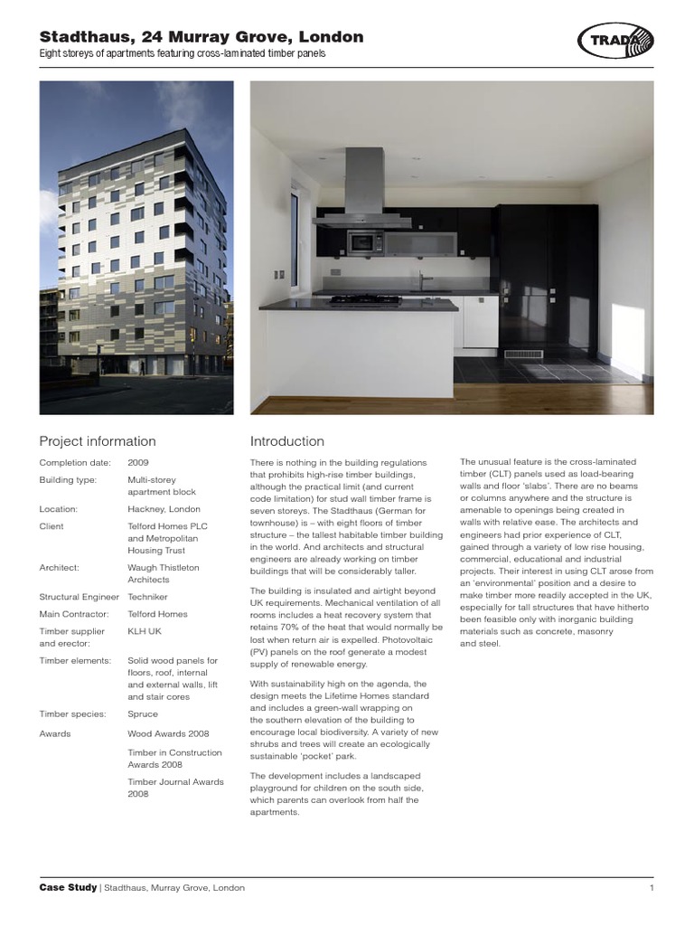 Stadthaus, 24 Murray Grove, London: Eight Storeys of Apartments ...